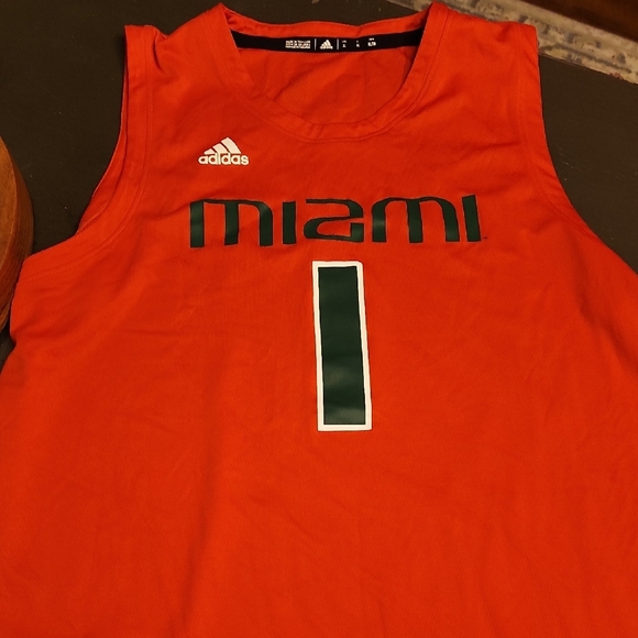 adidas | Shirts | Adidas Miami Basketball Jersey In Red | Poshmark